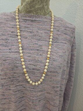 J. Jill | Sweaters | J Jill Heathered Pink Crew Neck Sweater Necklace ...